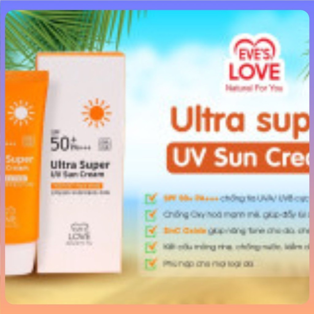 Eve's LOVE Whitening Sunscreen - Sunscreen 24h SPF 50+/PA+++ (UVA/UVB) Ultra Super 50g UV ...