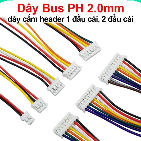 Ph Bus wire 2.0mm, header wire 1 female, 2 female || | Shopee Malaysia