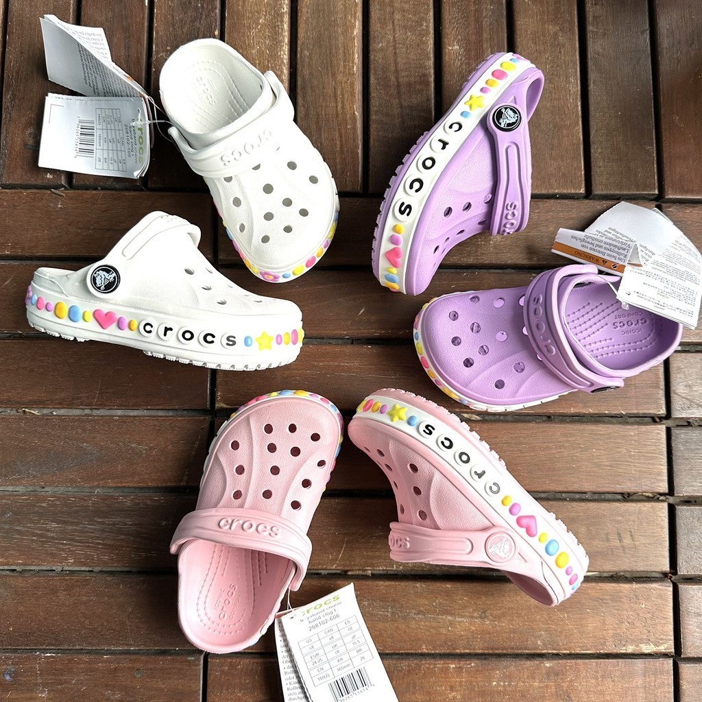 Children's cross shoes, solid color cross shoes with clog classic heart ...