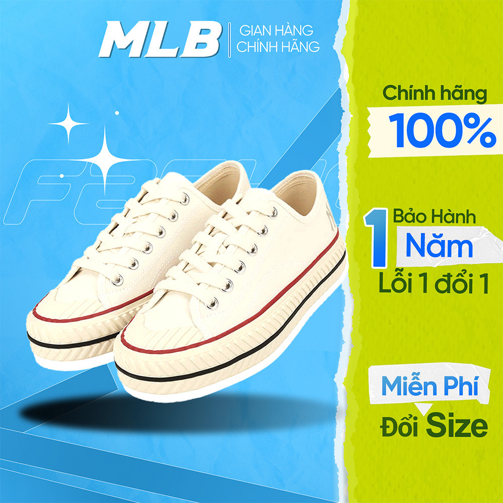Genuine white MLB Playball Origin NY shoes, flattering high-soled basic ...