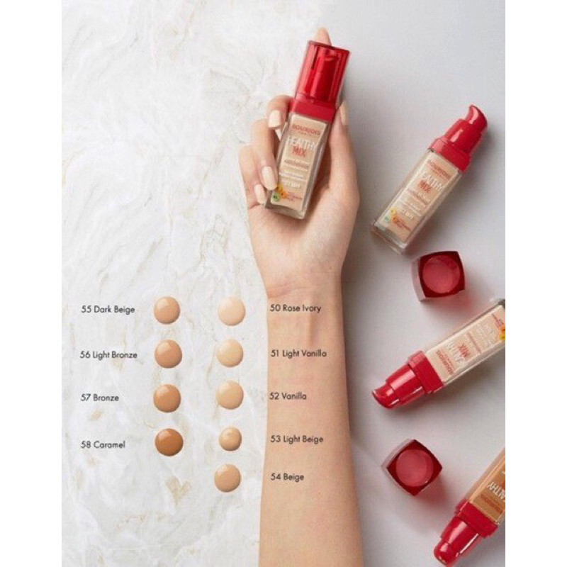 Bourjois Healthy Mix Foundation is smooth, matte, beautiful, benign ...