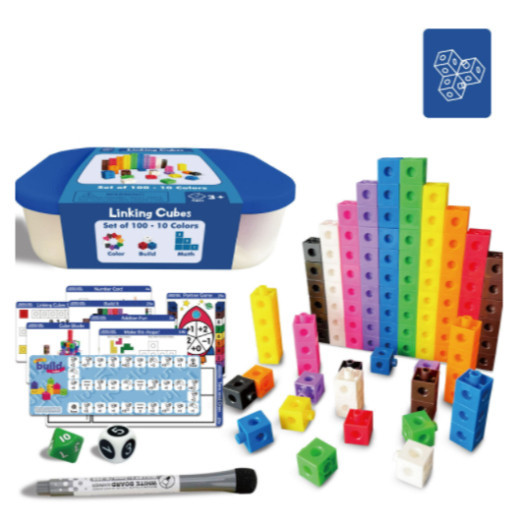 Number BLOCK Linking Cubes educational toy for learning math and ...