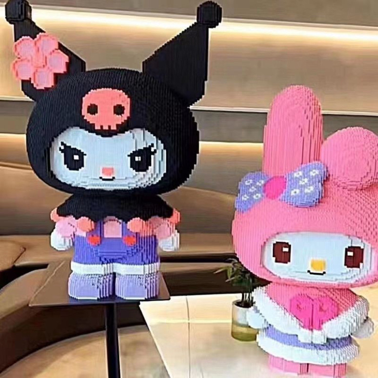 Lovely Kuromi Melody 3d Mini Assembly Model for Children - Lego Puzzle ...