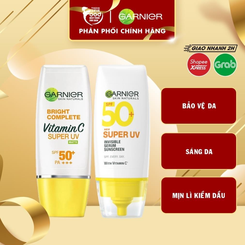 Garnier Light Complete Super UV Spot-Proof Sunscreen SPF50/PA+++ 30ml ...