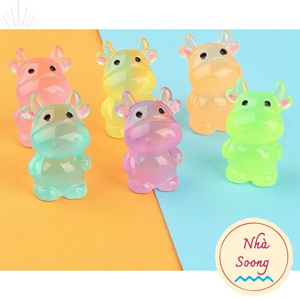[Soong House] Set of 5 hippo blind bags with luminous, 3D glowing ...