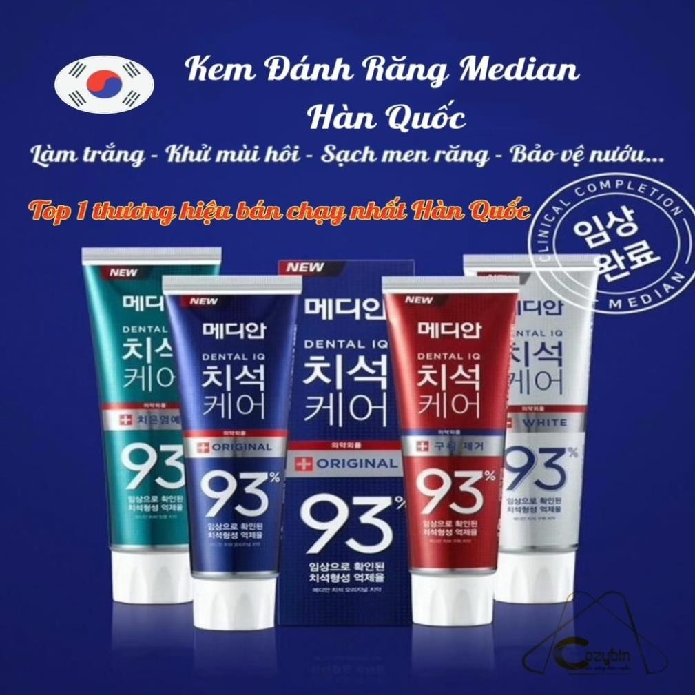 Median DENTAL IQ 93% Korea Toothpaste 120g Imported Genuine Whitening ...