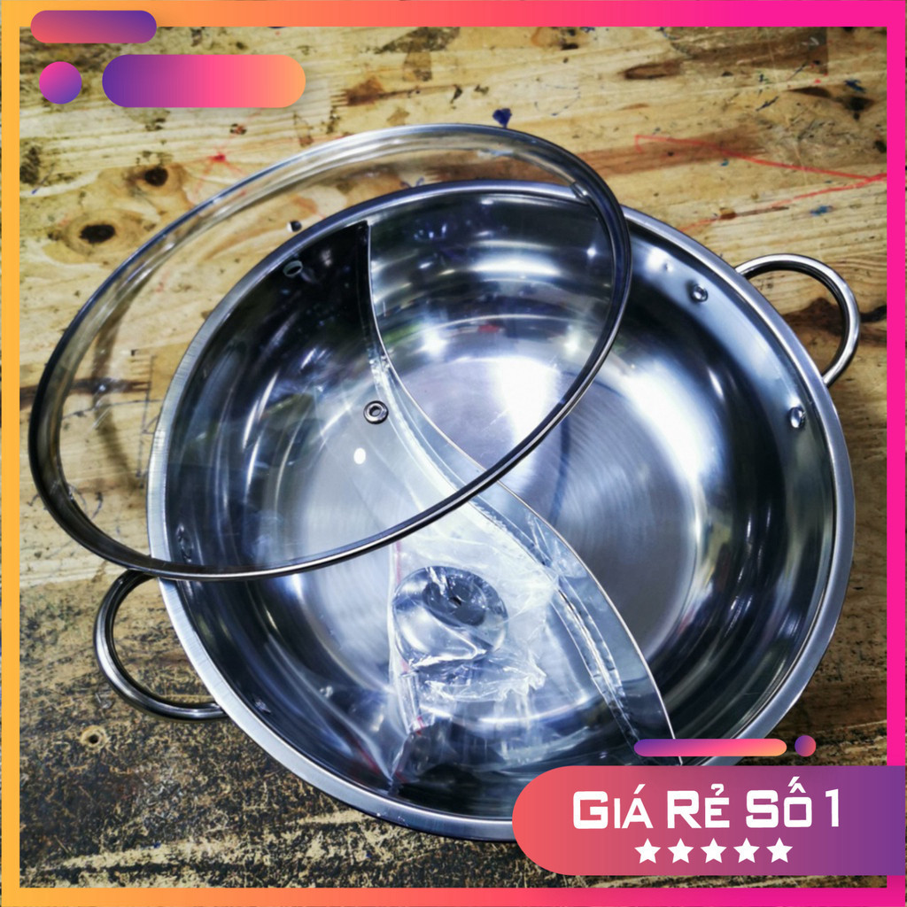 Hanoi: 2-Compartment Hot Pot, Split Hot Pot, 32Cm Multi-Stangled Thai ...