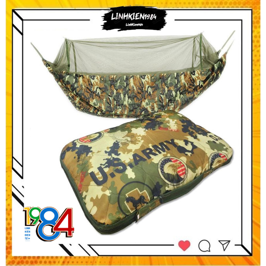 Genuine thick foldable military mosquito net hammock | Shopee Malaysia