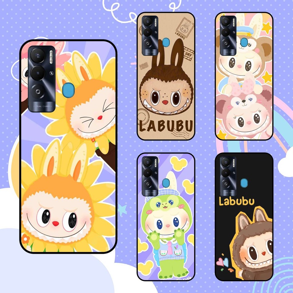 Tecno Pova Neo phone case with black border Labubu cute cartoon ...