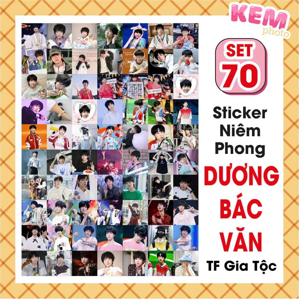 SET of 70 sealed stickers DUONG BAC VAN - YANG BOWEN - TF FAMILY - Cut ...