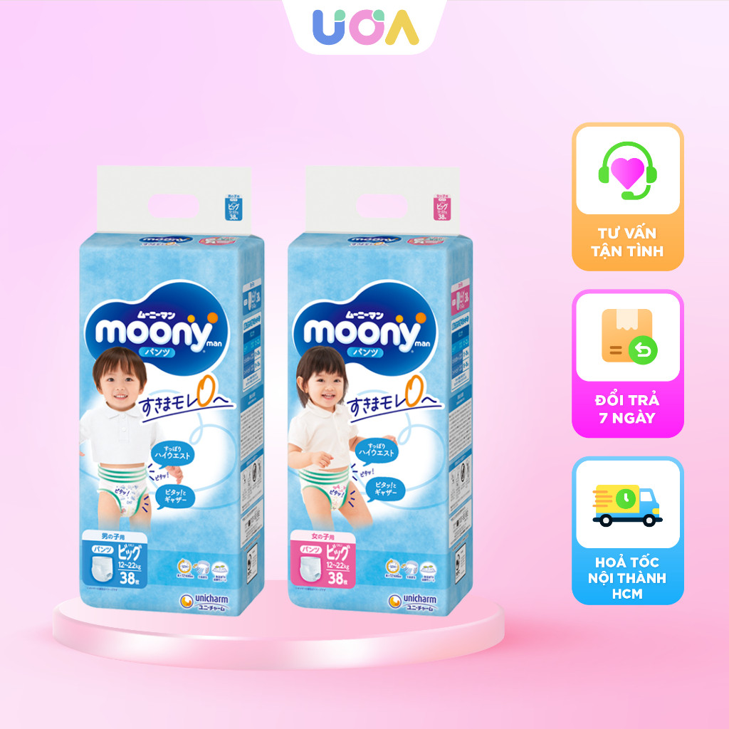 Moony - Standard blue Moony diaper pants - BTQ147003 | Shopee Malaysia