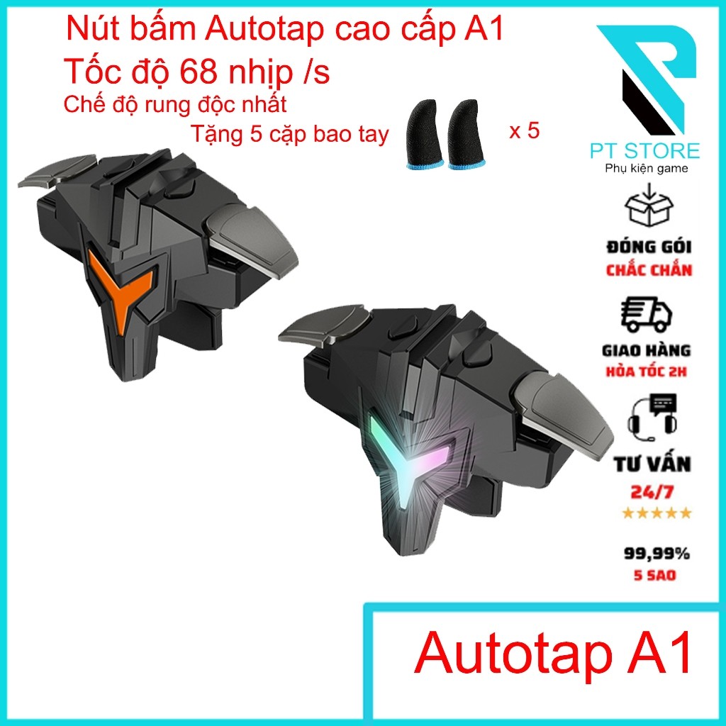 Autotap A1 Gaming Button 68 Beats/s with Beautiful RGB Led Vibration ...