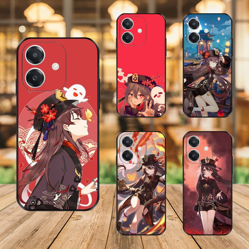 Hutao Genshin Impact black border Oppo A3x phone case | Shopee Malaysia