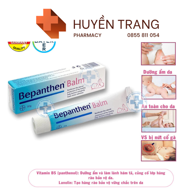 Bepanthen Balm Diaper Rash Cream Genuine New Model 2021 - Tube 30g ...