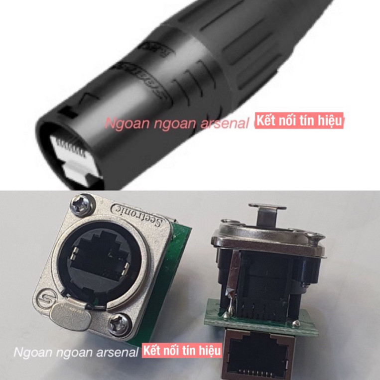 Rj45 audio network jack for outdoor use, imported Seetronic RJ45 ...