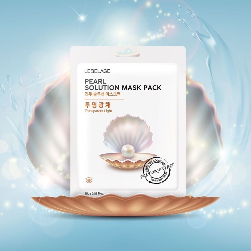 01 Piece Whitening Pearl Mask - Lebelage Pearl Solution Mask Pack ohui ...