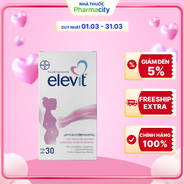 Elevit food supplement vitamins and minerals for pregnant women Bayer ...