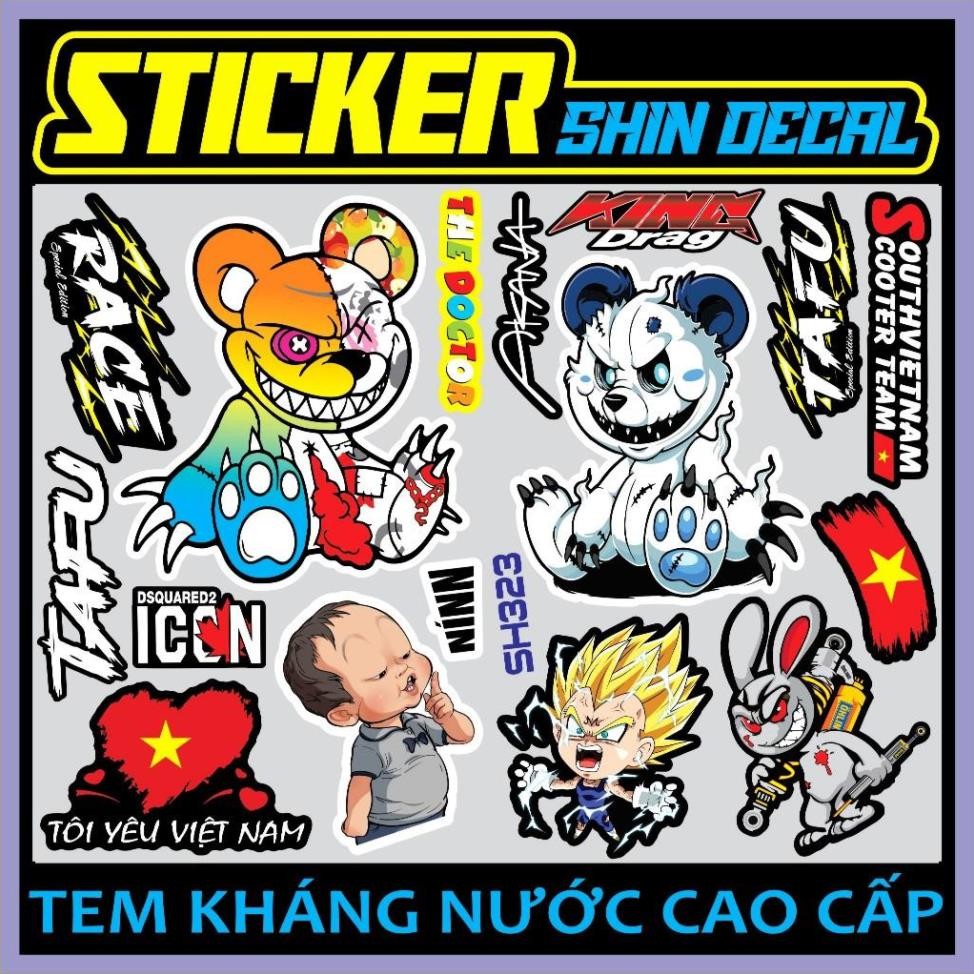 Lotso tafu violent bear electric car sticker, rabbit holding fork ...