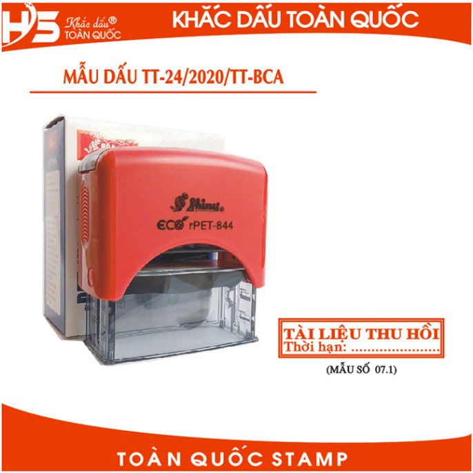 Express Seal "RECOVERING MATERIALS" (According to Circular No. 24/2020/TT-BCA) nationwide ...