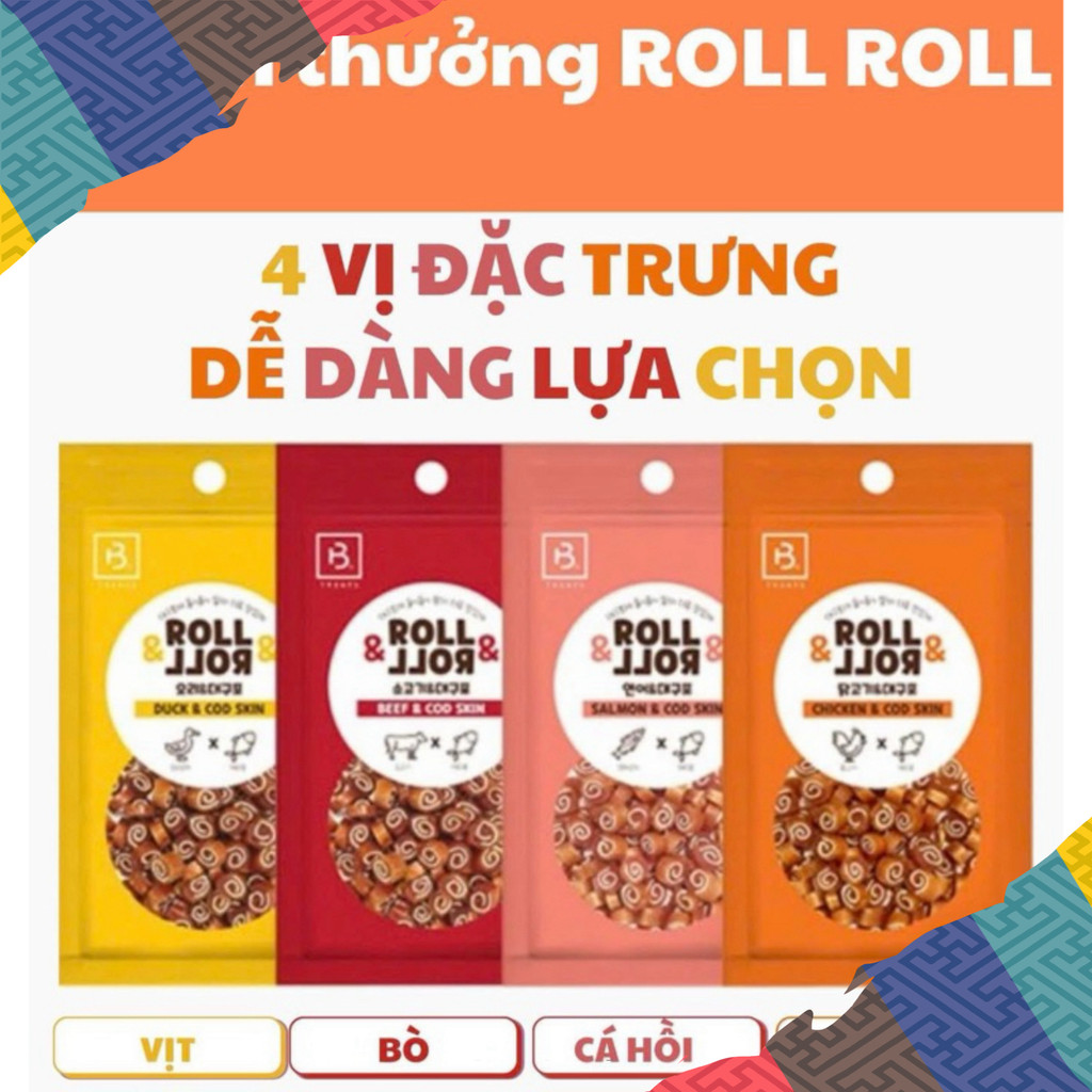4 types of treats mixed with cod - Roll Roll Roll | Shopee Malaysia
