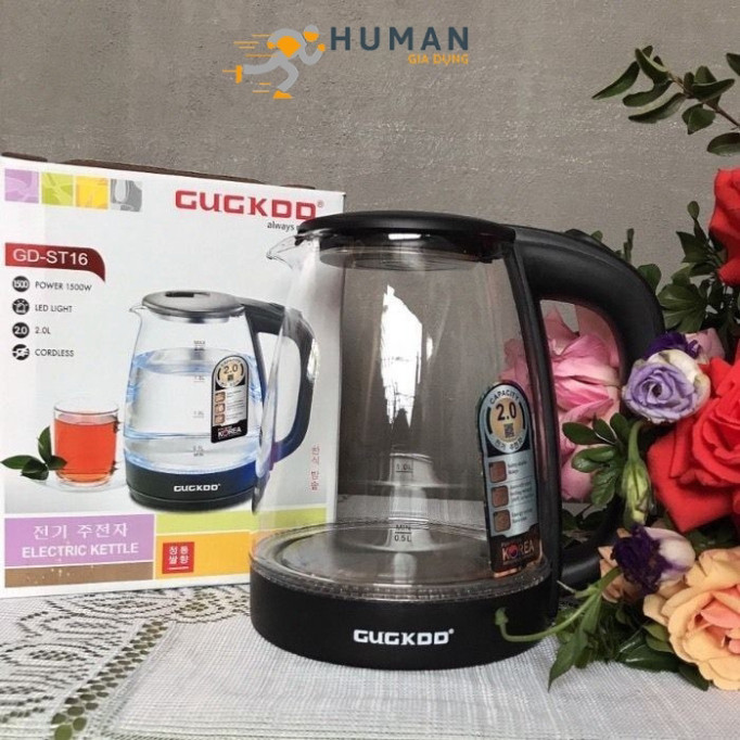 St16 2.0L glass electric kettle, 1500w capacity, transparent ...