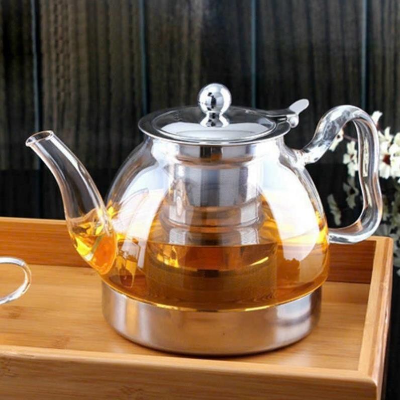 Heat-resistant glass teapot can be boiled on all types of stoves (gas ...