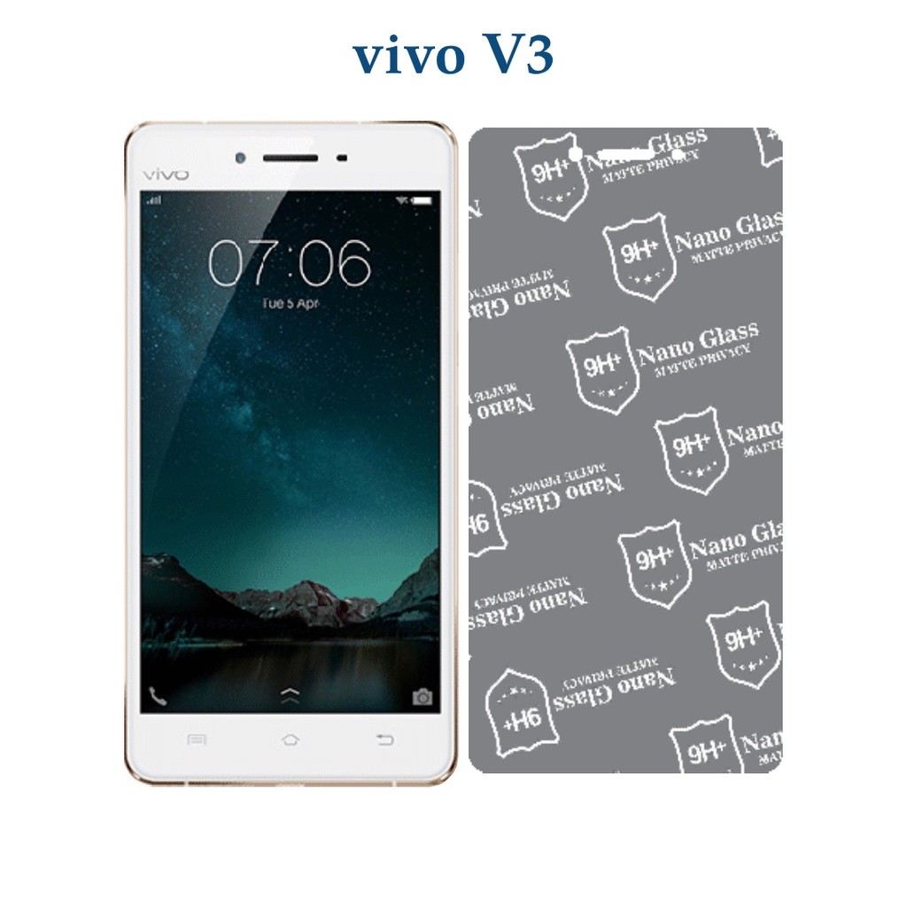 Vivo V3 anti-peeping sticker - 9H+ nano flexible tempered sticker ...