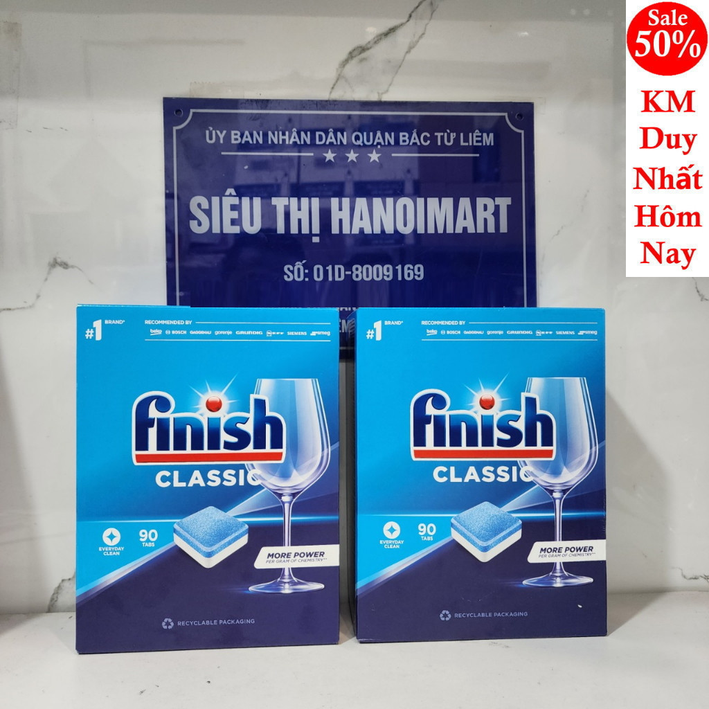 Combo of 2 boxes of 110 Finish Classic dishwasher tablets for ...