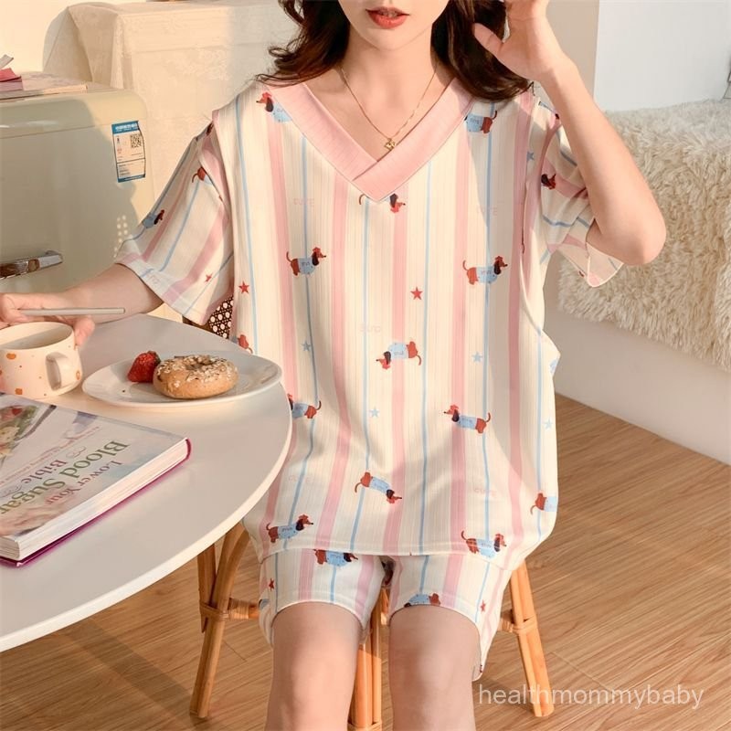 Confinement Clothes Maternity Outfits Pajamas short sleeve Slim Model ...