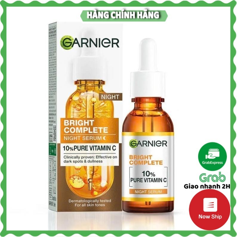 Garnier 10% Vitamin C Bright Complete Overnight Serum 30ml - HANA ...