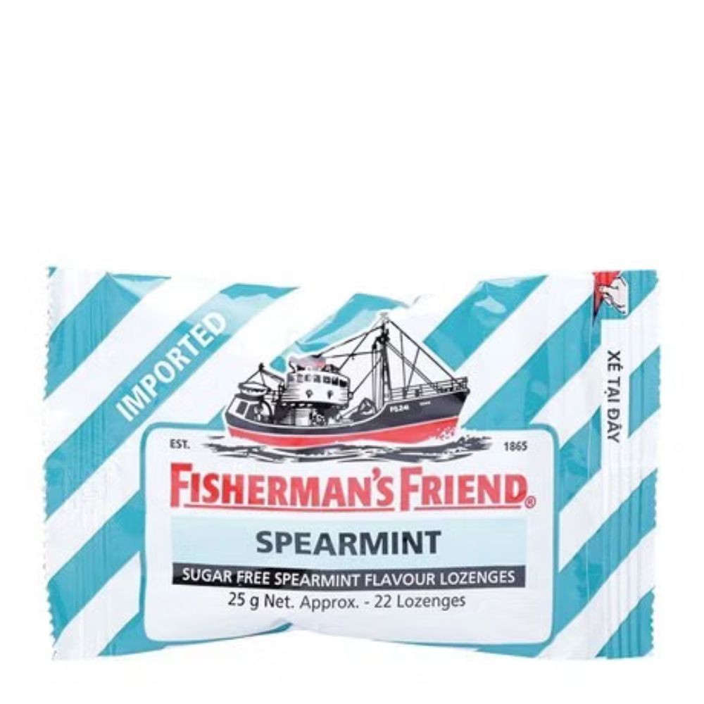 FISHERMAN'S FRIEND sugar-free spicy candy with mint green flavor (25g ...