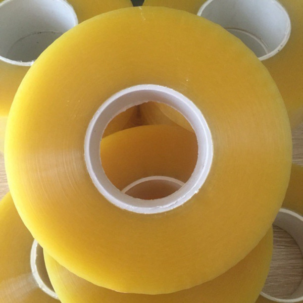 Adhesive tape 1 kg thin core 3 cups of opaque yellow packing tape ...