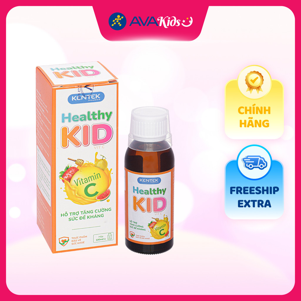Kentek Healthy Kid Vitamin C syrup helps increase resistance 100 ml ...