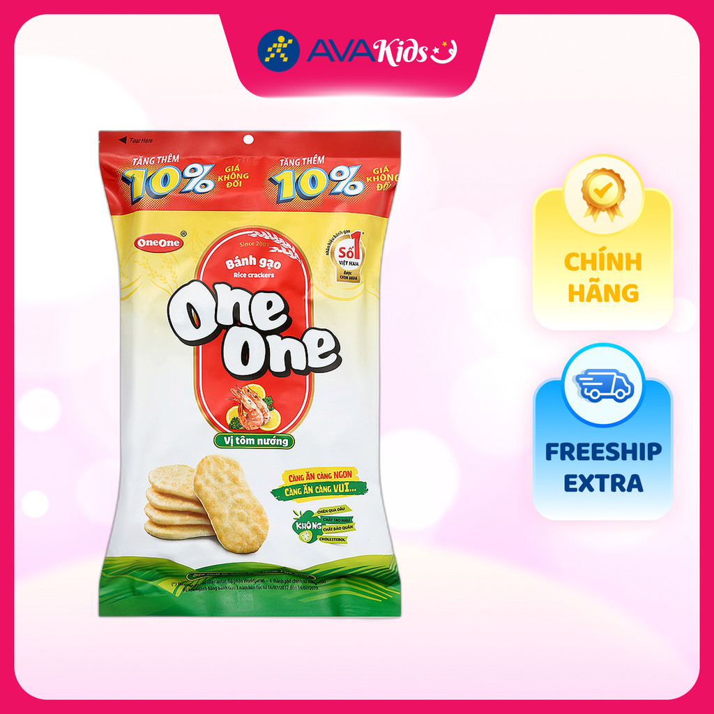 One One rice cake with grilled shrimp flavor, 150g package (from 8 ...