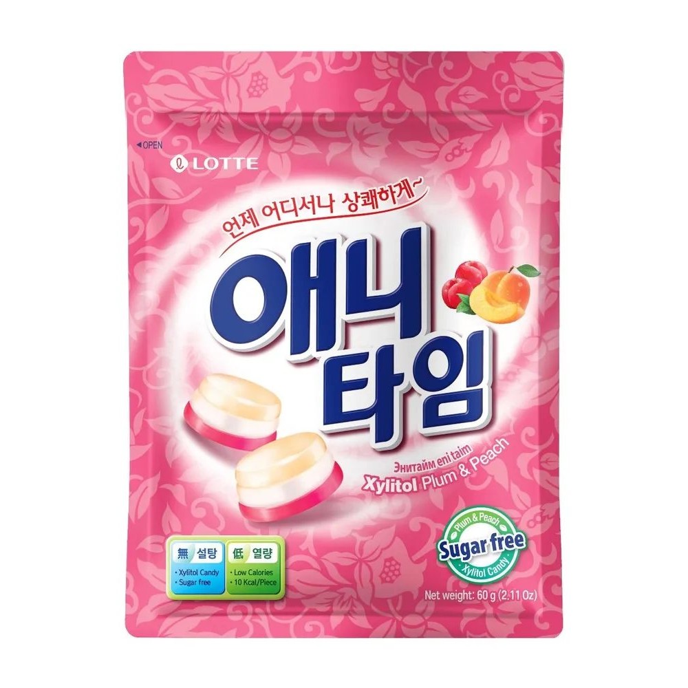 LOTTE ANYTIME PEACH PLUM CANDY 60G | Shopee Malaysia