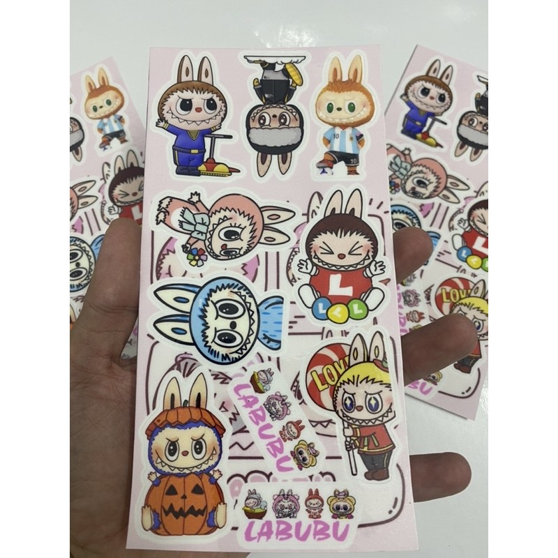 Labubu stamp set 100x190 mm clear decal | Shopee Malaysia