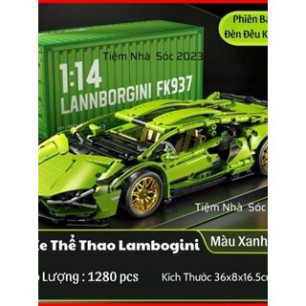 Lannborgini Supercar Model Assembly Kit, CYBERPUNK LAM Sports Car 1314 ...