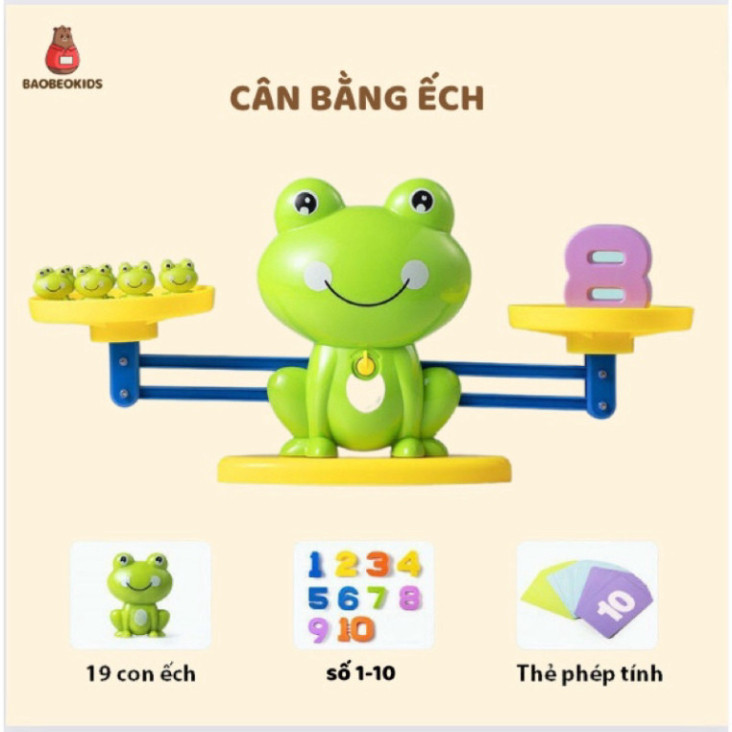Balance frog scale toy set helps children learn math, monkey scale to ...