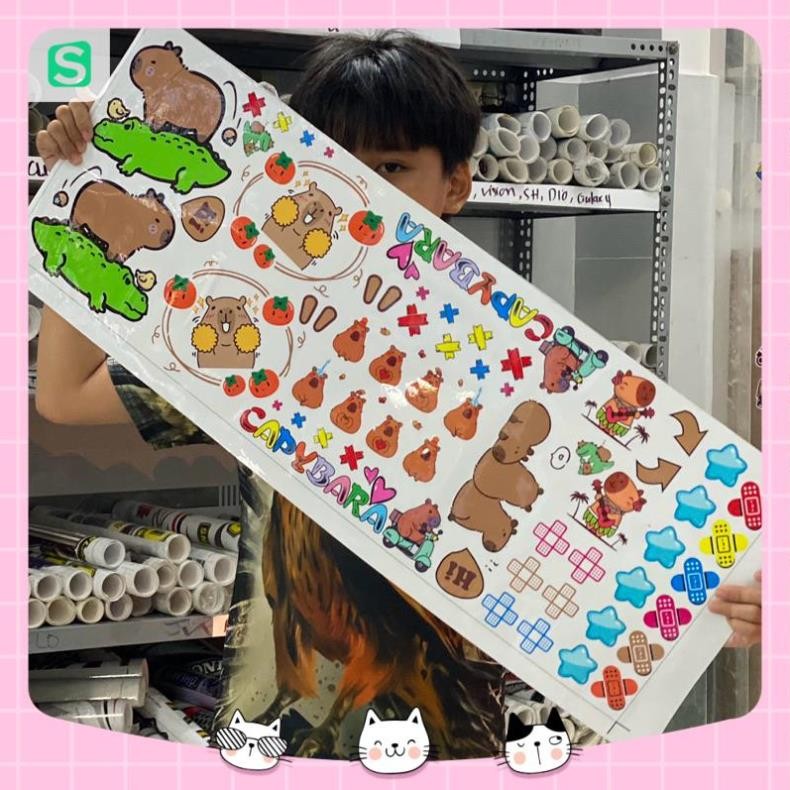 Cute Capybara kute car sticker set can be applied to many types of ...