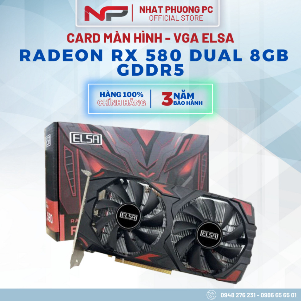 Elsa Radeon RX 580 Dual 8GB GDDR5 VGA Video Card | Shopee Malaysia