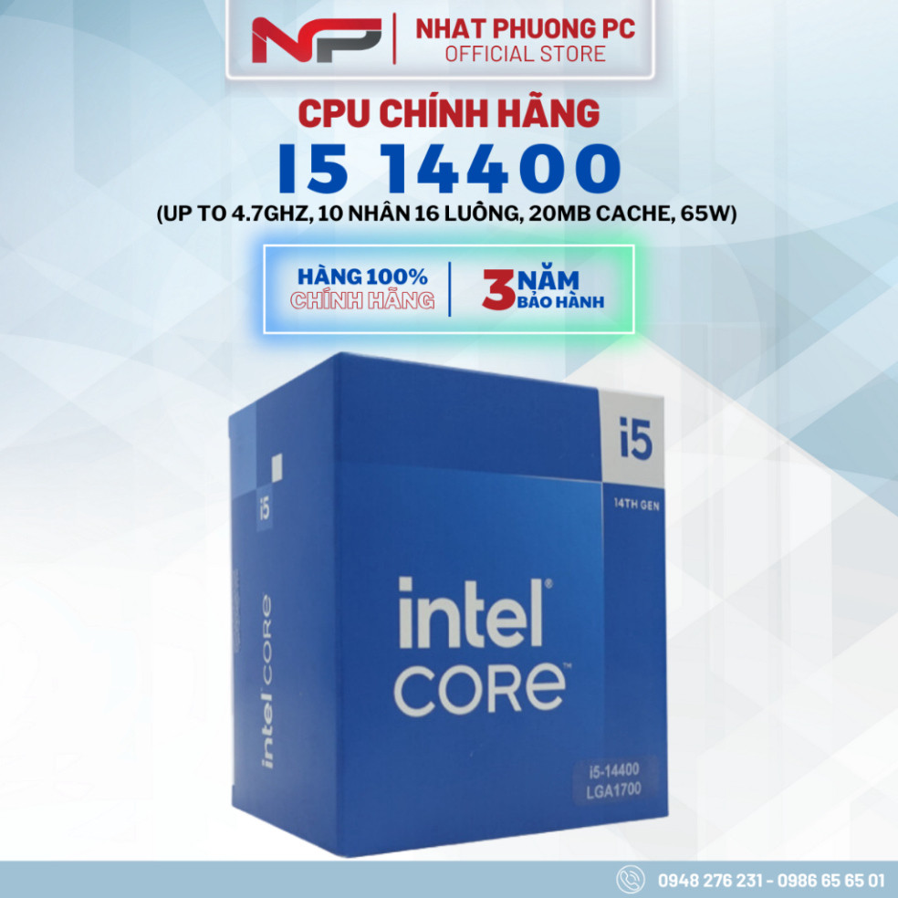 Intel Core i5 14400 CPU (Socket 1700, 20MB Cache) - Genuine New Box | Shopee Malaysia