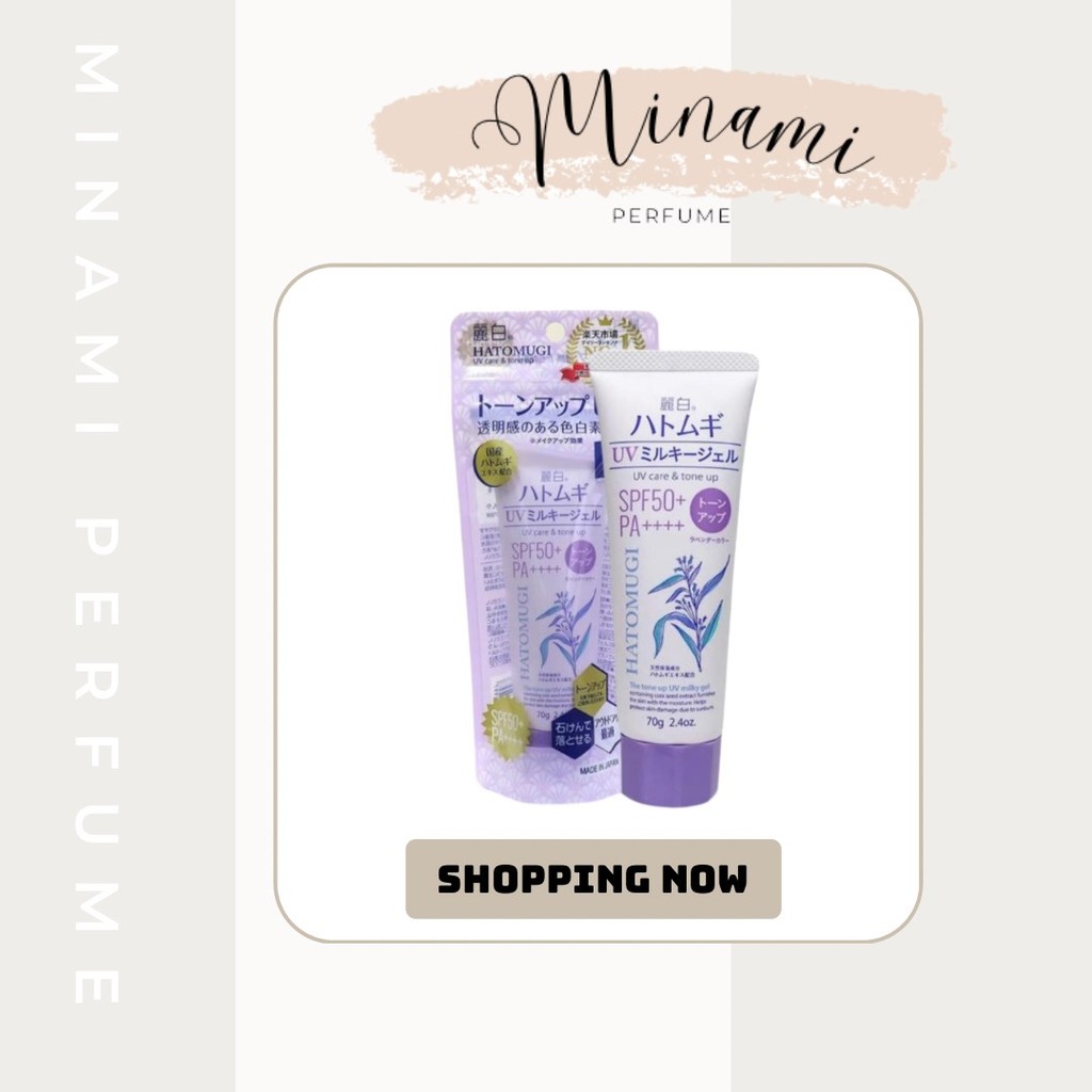 Hatomugi sunscreen to tone up oily, acne-prone, dry skin, broad ...