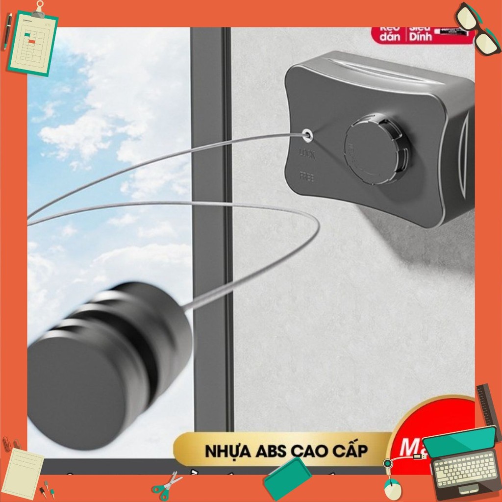 Beautiful Invisible Clothesline Lock & Free (5,1m) | Shopee Malaysia