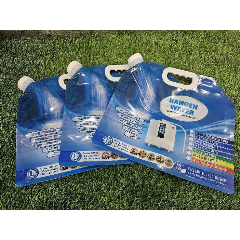 Combo of 3 5LIT Alkaline ION WATER BAGS (BLUE) KEEPS HYDROGEN | Shopee ...