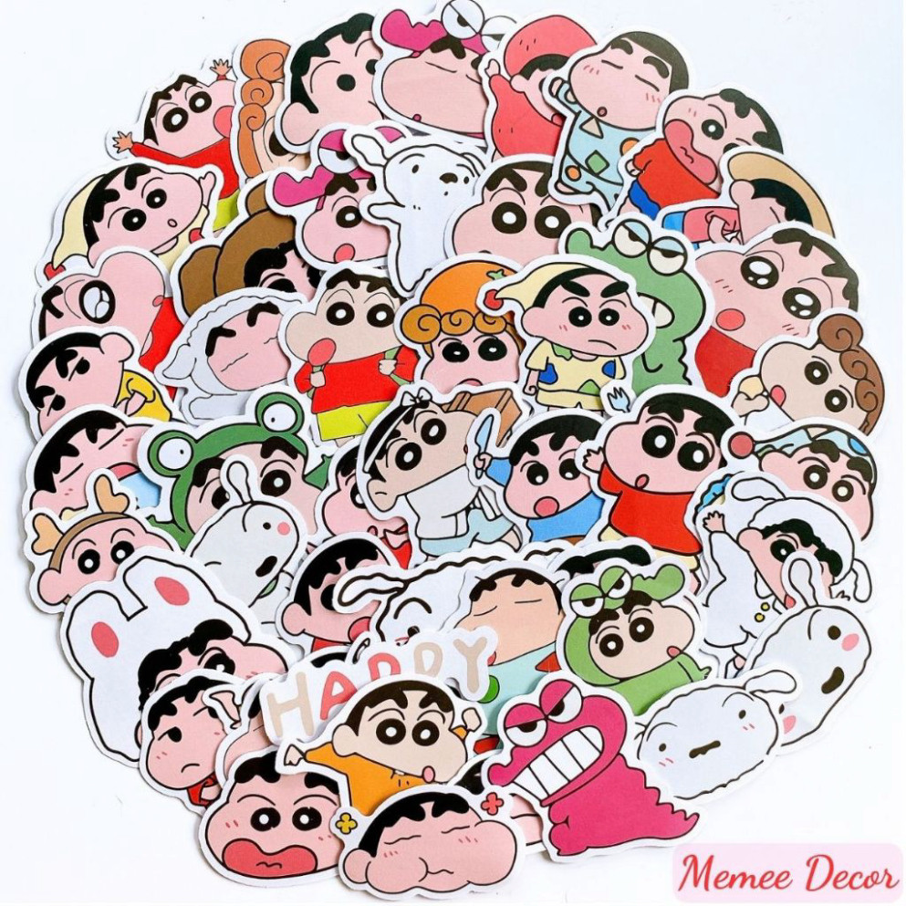 Set of 50 Stickers Shin Pencil Boy Lovely Cartoon Cute Stickers for ...