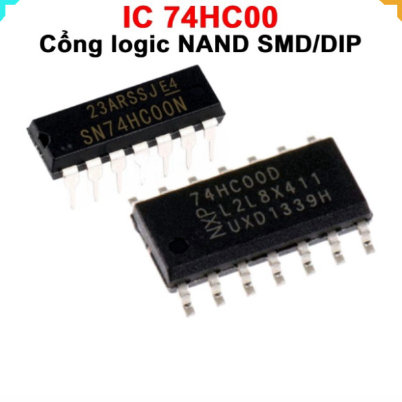 Nand logic gate IC 4 channels 2 inputs 74HC00 | Shopee Malaysia