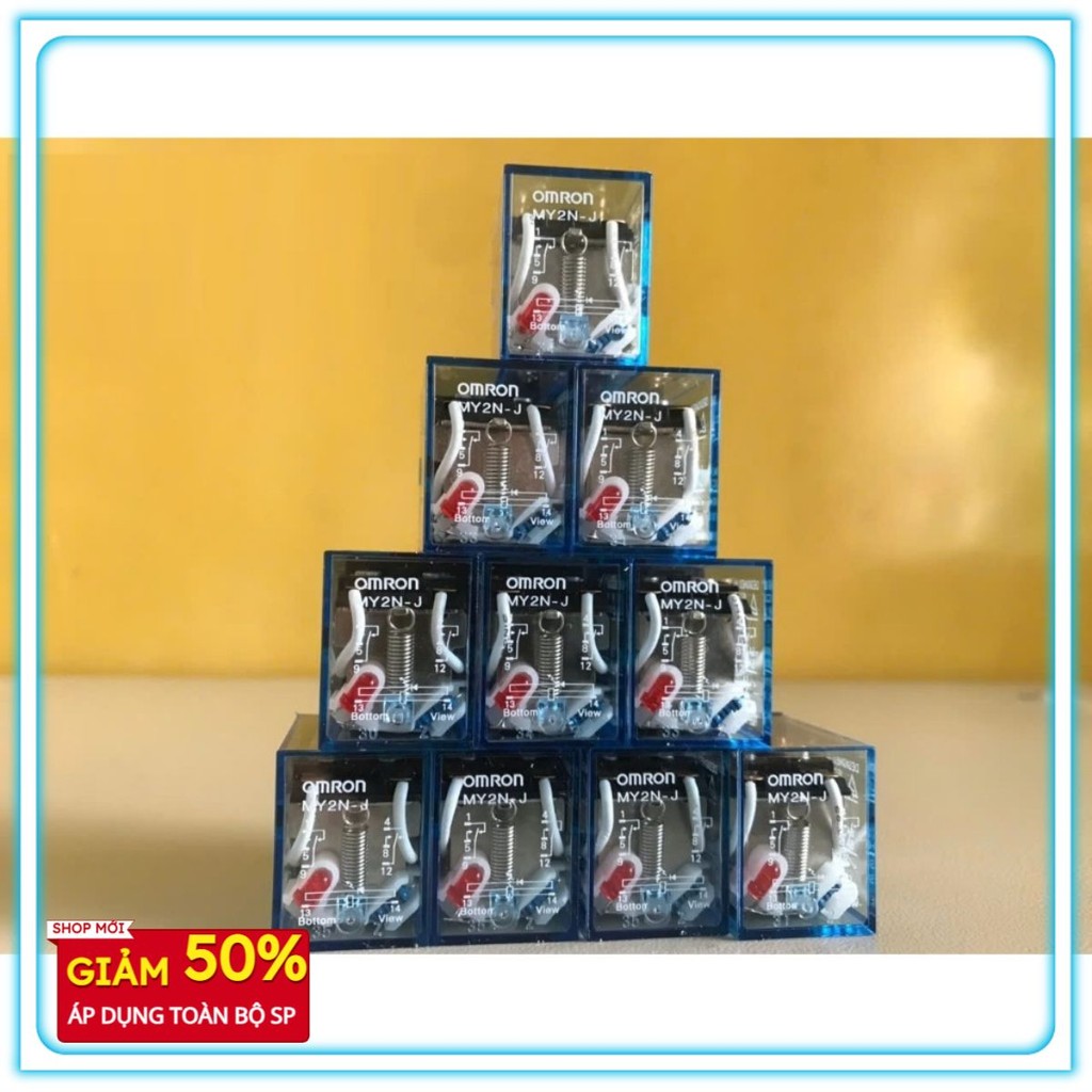 Omron 8-pin intermediate relay - glass relay MY2N-J, MY4N-J (BASE ...