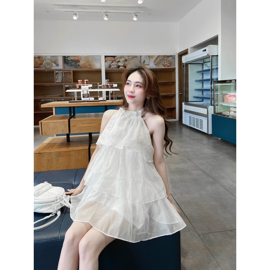 Women's fashion thigh-high set for going out made of silk chiffon with ...