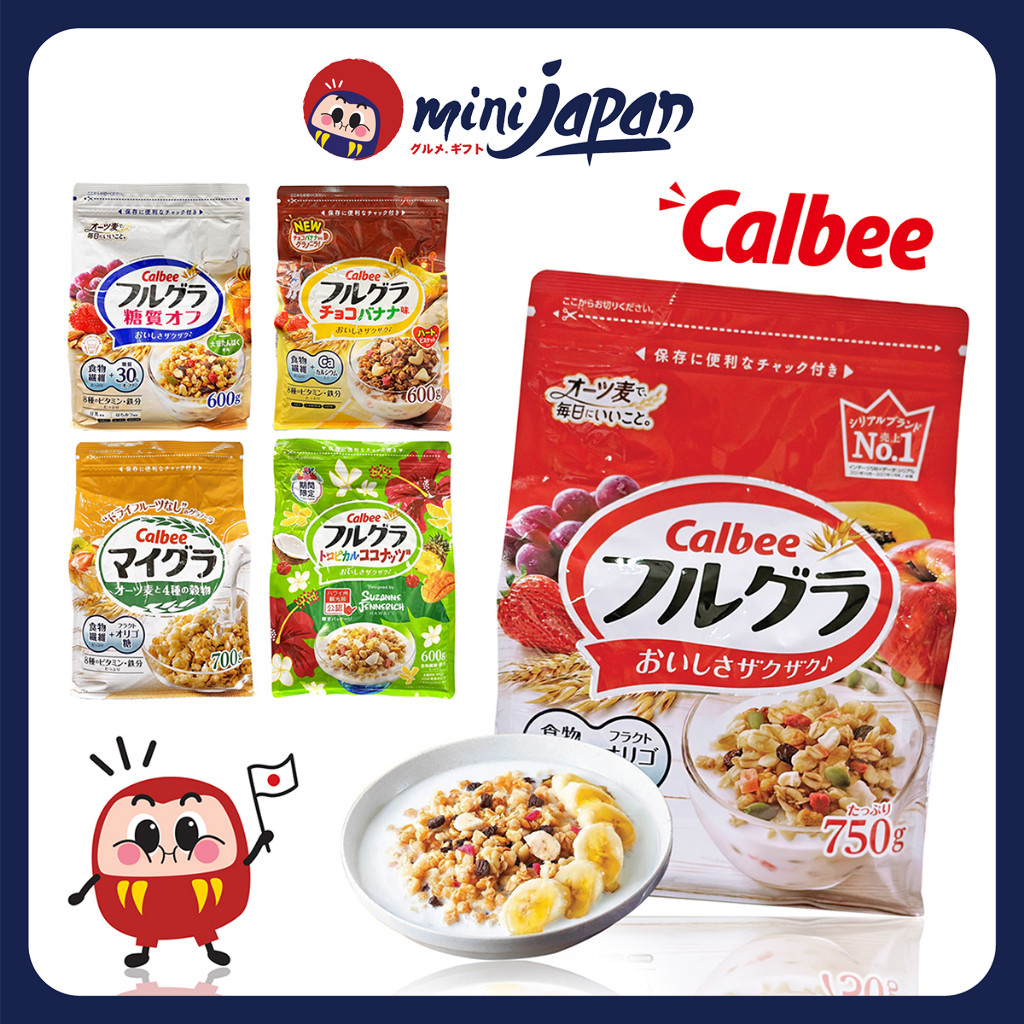 Calbee Japanese Weight Loss Diet Cereal Mixed with Yogurt and Fresh Milk for breakfast and ...