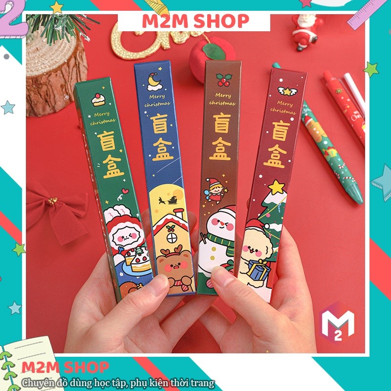 Cute little Christmas gift box (1 ballpoint pen, 2 nibs, 1 sticker ...